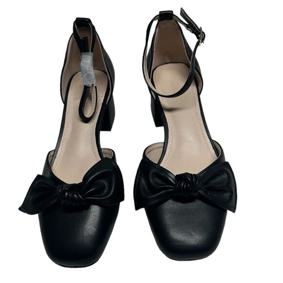 Coutgo | Shoes | New Coutgo Black Heels Short Heel Closed Toe With ...